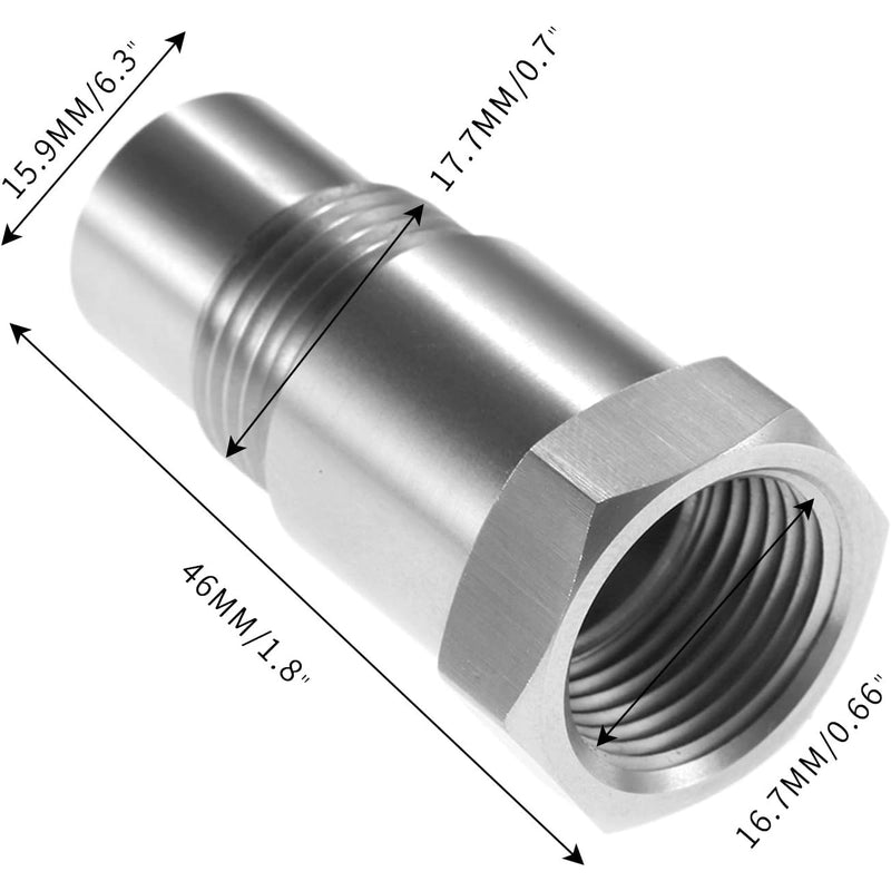 1X Oxygen O2 Sensor Spacer Adapter Catalytic Converter Fix Check Engin ...