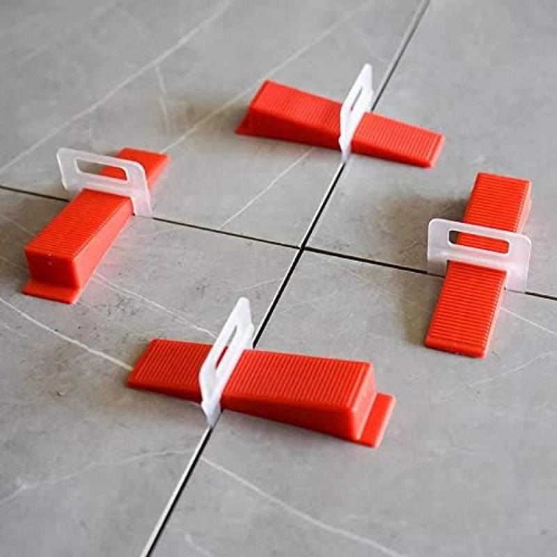 500PCS Clip Tile Leveling System Kit Floor Wall 1-3mm Tile Spacer Tili ...