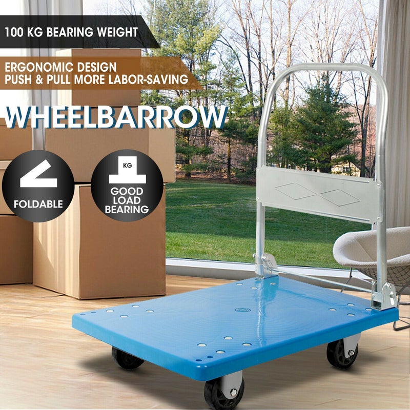 Platform Truck Push Dolly Platform Truck Trolley Heavy Duty – www ...