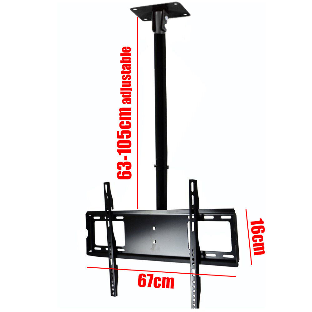1x 32"-75" LCD LED Plasma Ceiling Roof TV Mount Adjustable Wall Bracke ...
