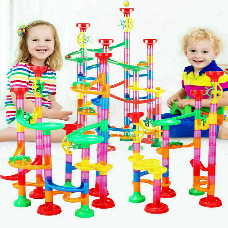 105Pcs Marble Run Race Construction Maze Ball Track DIY Building Block ...