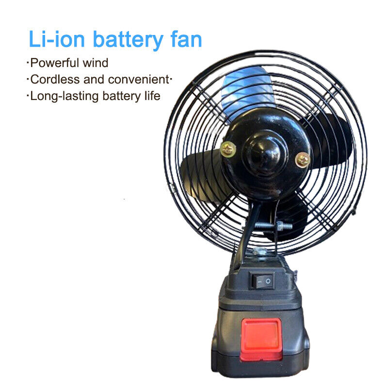 8-inch USB Portable Fan Industrial Grade Lithium Ion Fan Super Strong ...