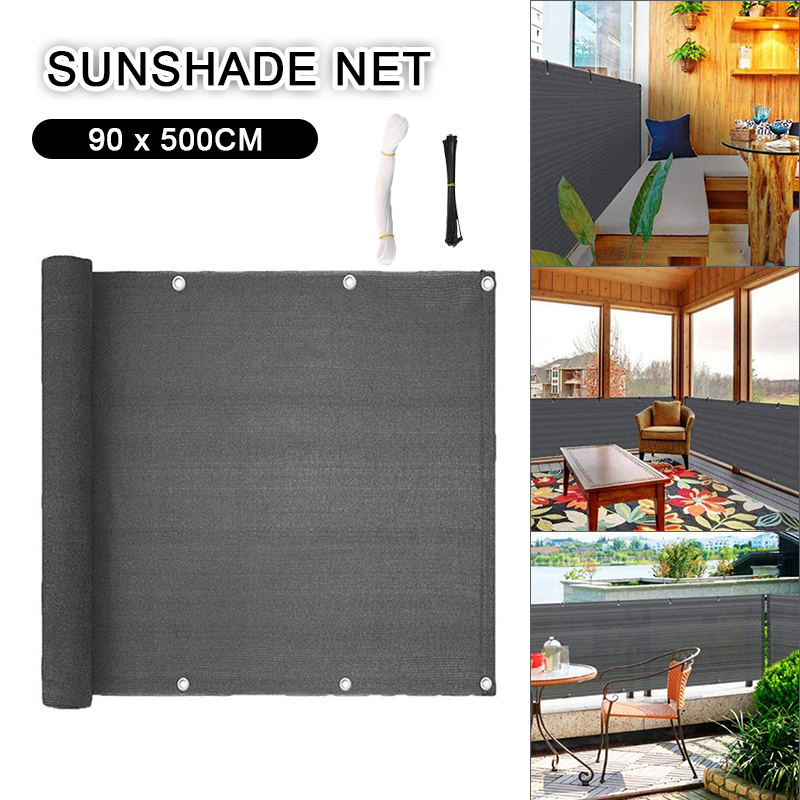 5M Outdoor Privacy Net Patio Balcony Sun Screen Garden UV Proof Shade ...