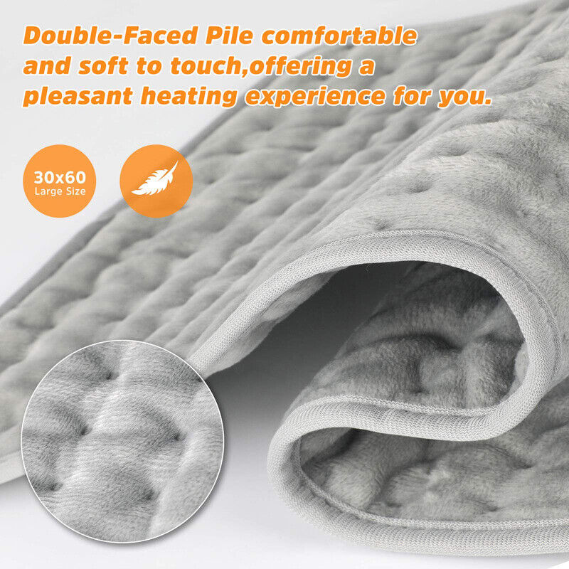 Electric Heat Pad Heating Mat Warmer Blanket Back Pain Relief Adjustab ...