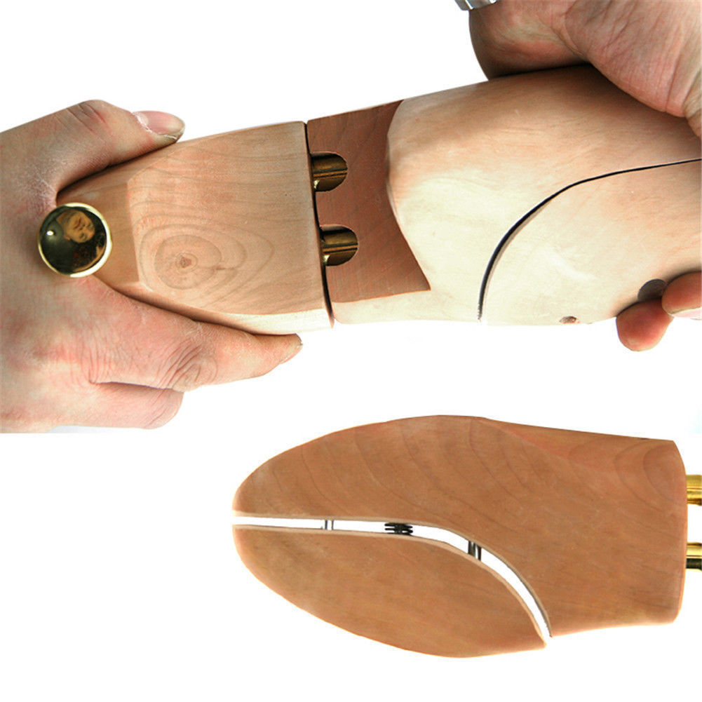 1 Pair Adjustable Wooden Shoe Tree Shaper Keeper Wood Stretcher Men/Wo ...