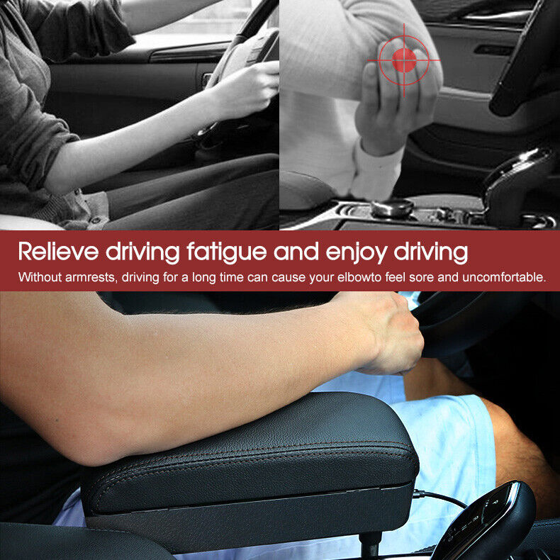 Car Armrest Center Console Accessories Arm Rest Auto Organizer Storage ...