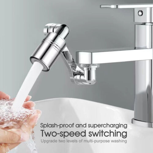 Extension Rotate Robotic Faucet Extender Arm Tap Universal 1080 Swivel ...