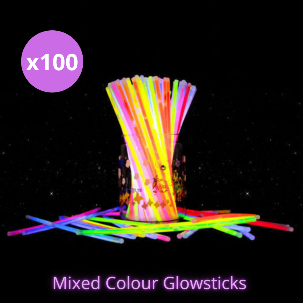 100-1000pcs Color Mixed Glow Sticks Party Glowsticks Bracelets Light N ...
