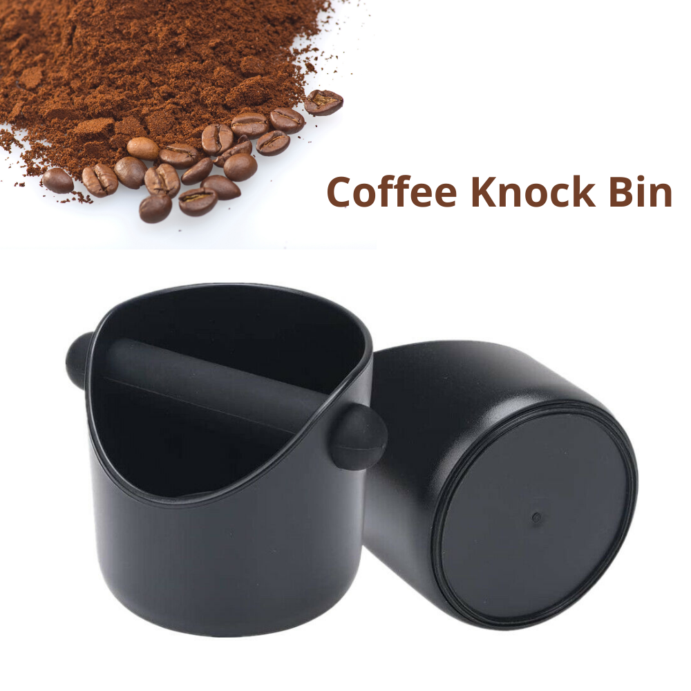 Coffee Waste Container Espresso Grinds Knock Box Tamper Tube Bin Black ...