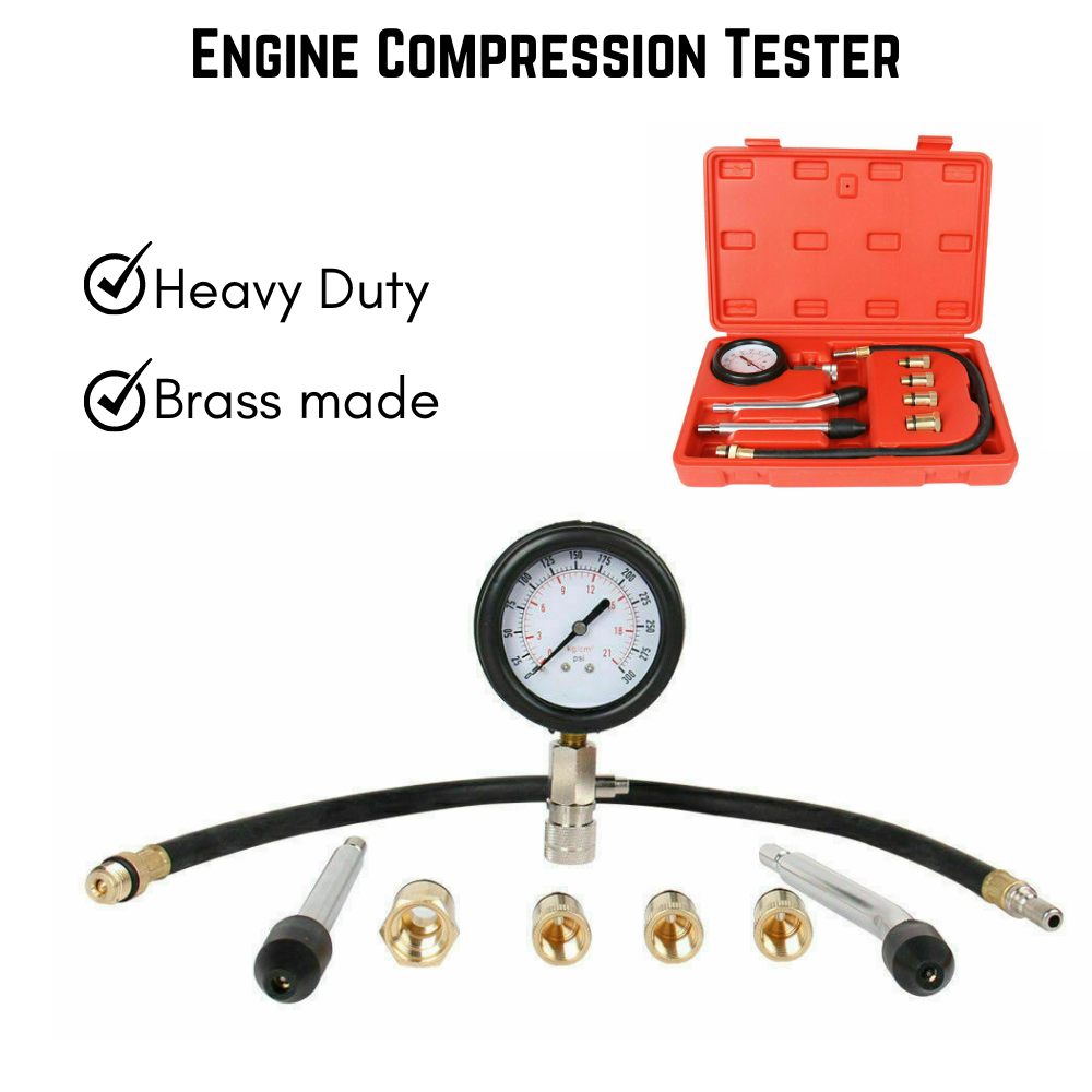 Petrol Engine Compression Tester Kit Tool Set For Automotive Car Motor ...