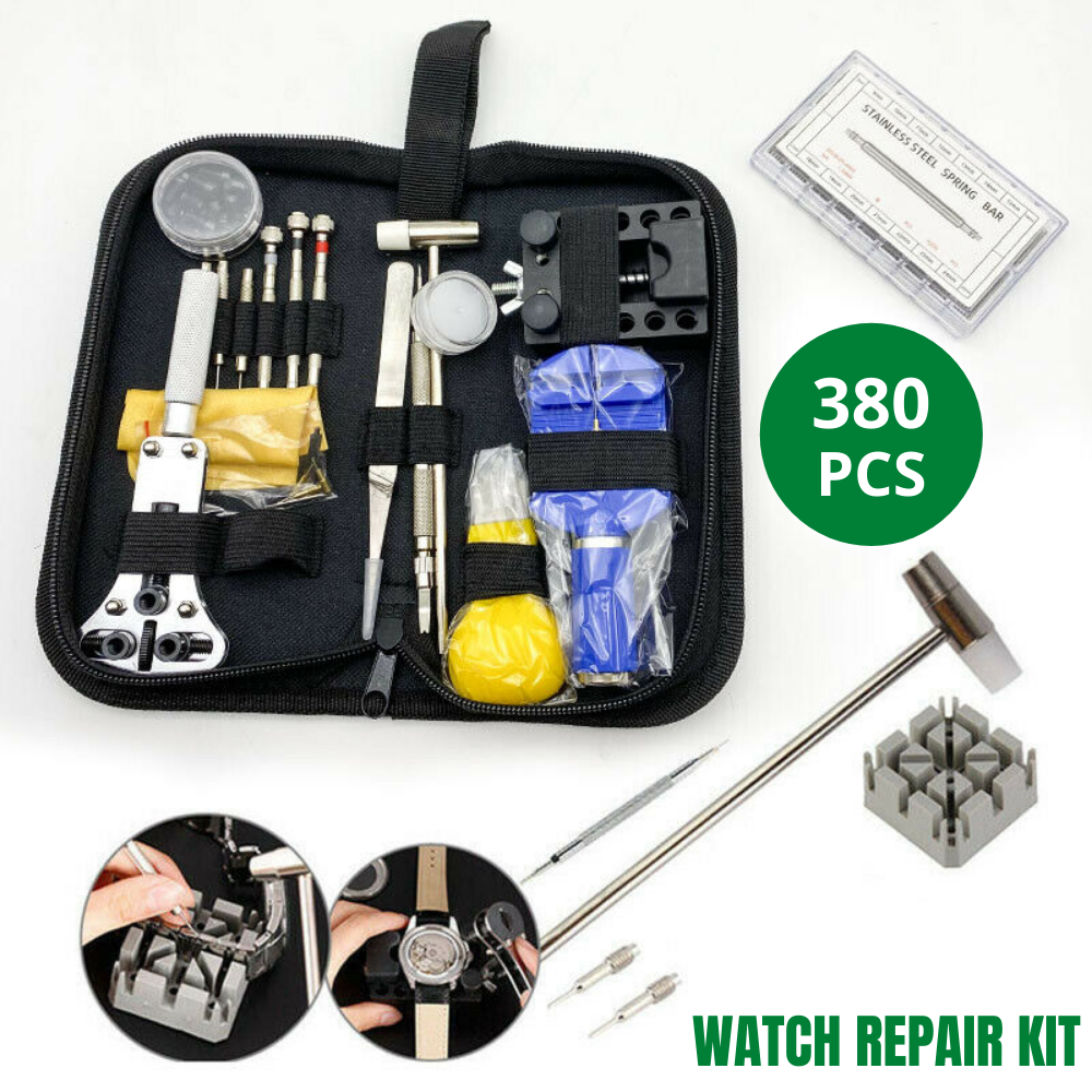 380PCS Watchmaker Watch Repair Tool Kit Set – www.ozoffer.com.au
