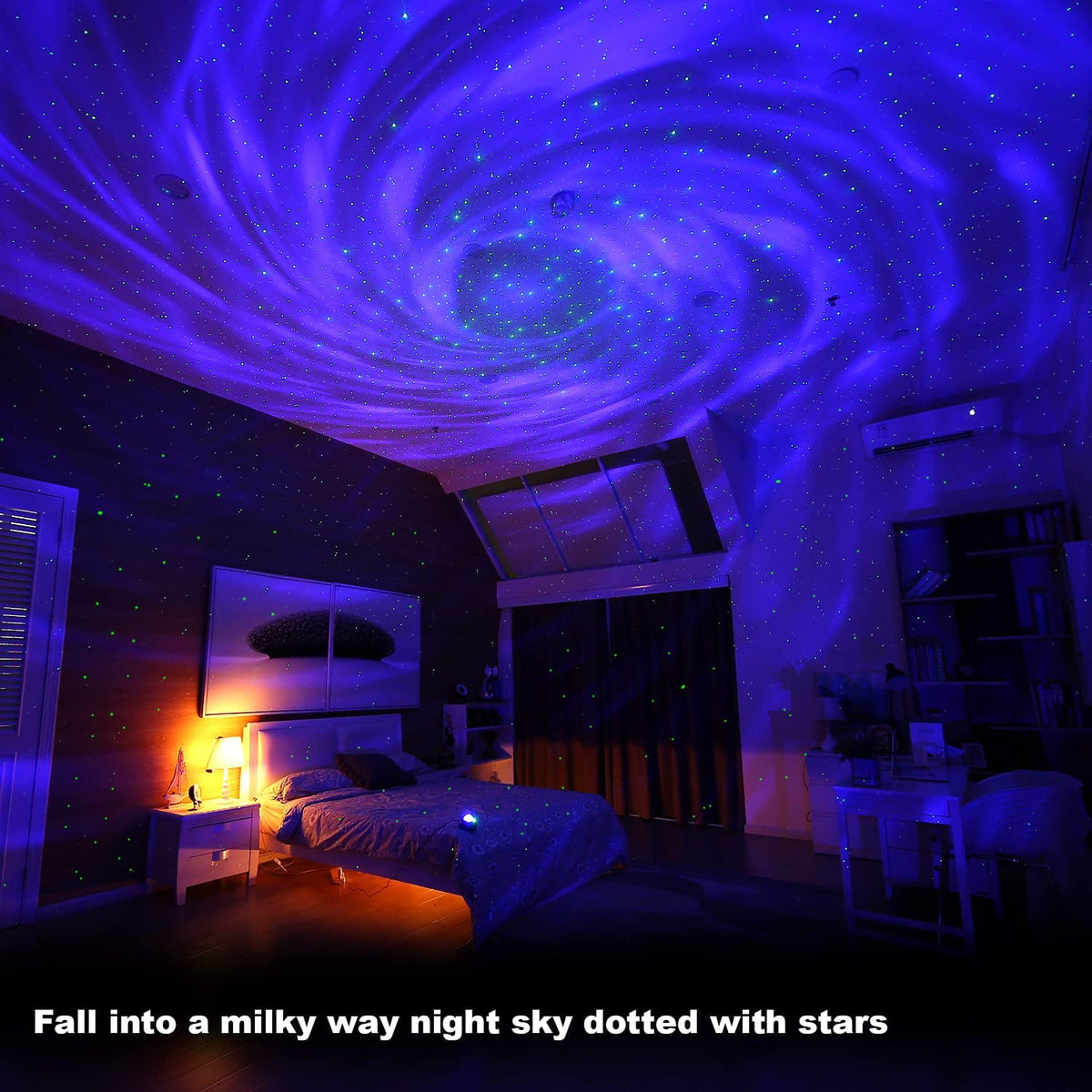 Galaxy Projector Star Ceiling Night Light Projector with Bluetooth Spe ...