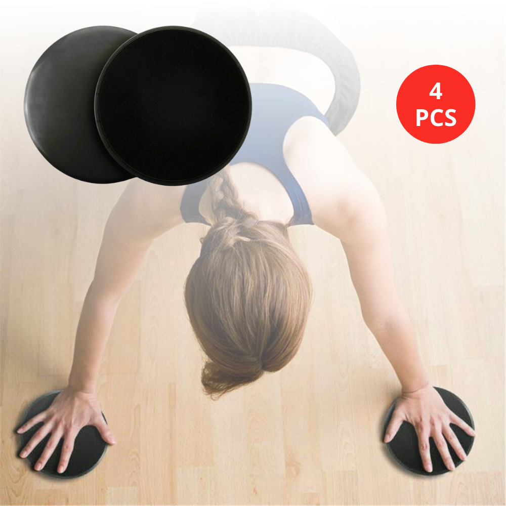 4x Gliding Sliding Discs Core Sliders Gym – www.ozoffer.com.au