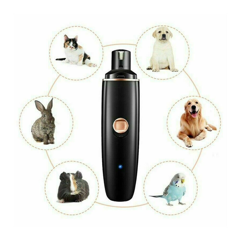 Electric Dog Toe Nail File Grinder Clippers Pet Cat Claw Grooming Trim ...