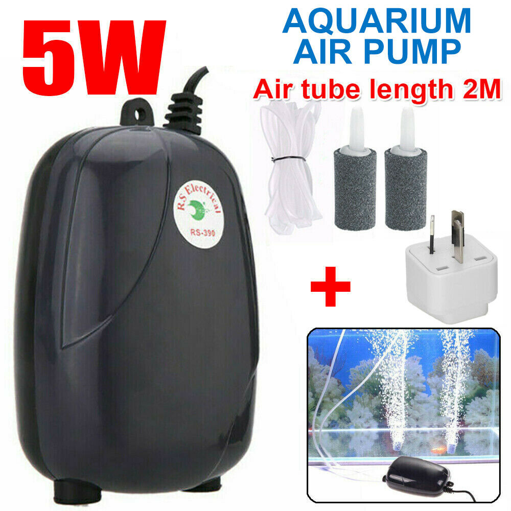 Oxygen Pump Aqua Fish Tank Aquarium Pond Air Bubble Disk Stone Aerator ...