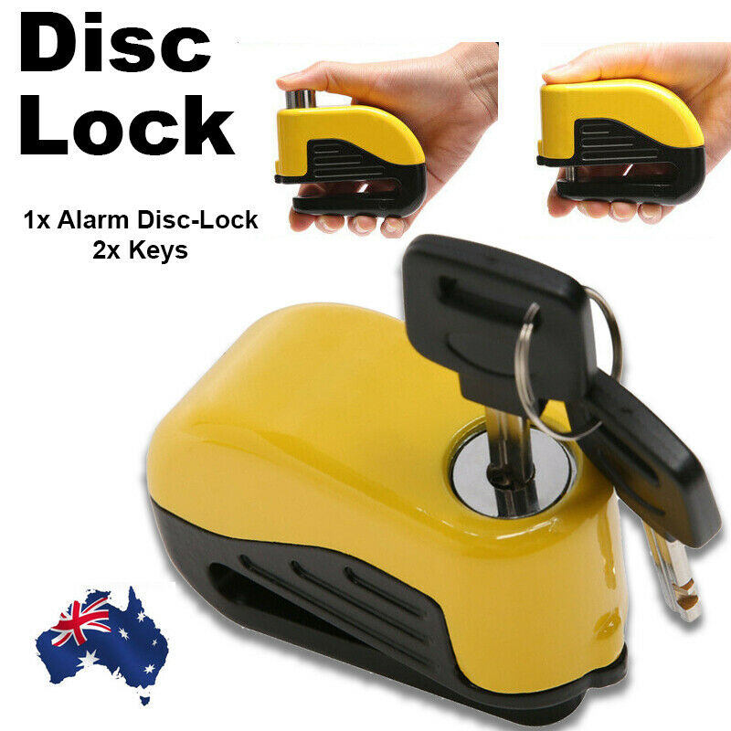 Motorcycle Alarm Disc Lock Brake Security Disk Rotor Dirt bike road bi ...
