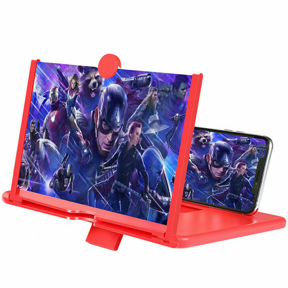 12" Folding Screen Magnifier 3D Amplifier Stand Mobile Phone Adjustabl ...