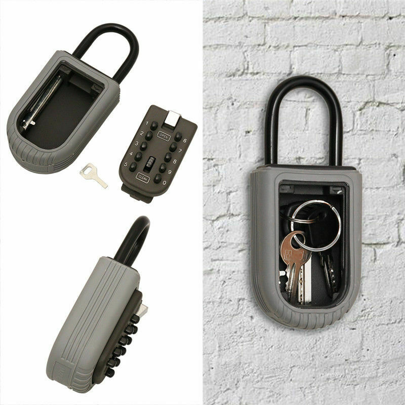 10-Digit Combination Lock Key Safe Storage Box Padlock Home Security ...