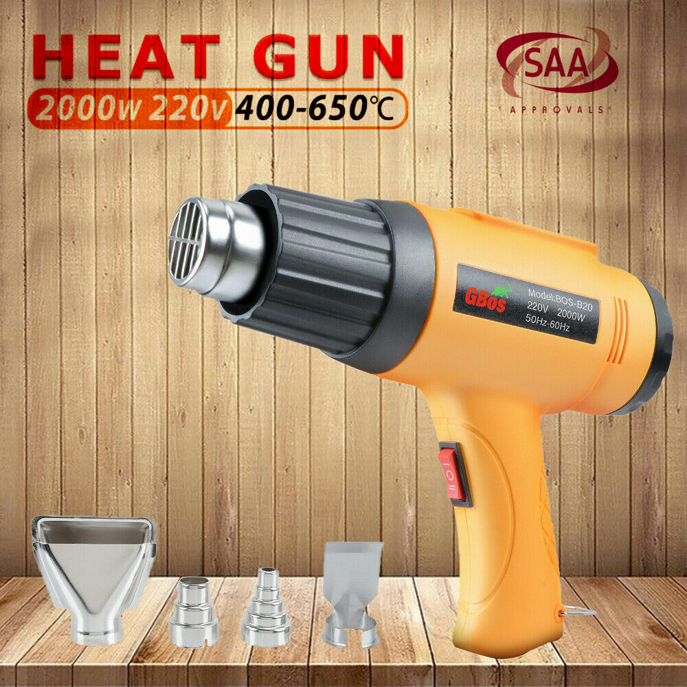 220V 2000W Heat Gun Electric Heating Hot Air Gun Temperature 60~650℃ P ...