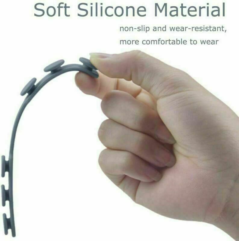 4x Face Mask Adjustable Ear Hook Strap Extension Ear Saver Fixing Clip ...
