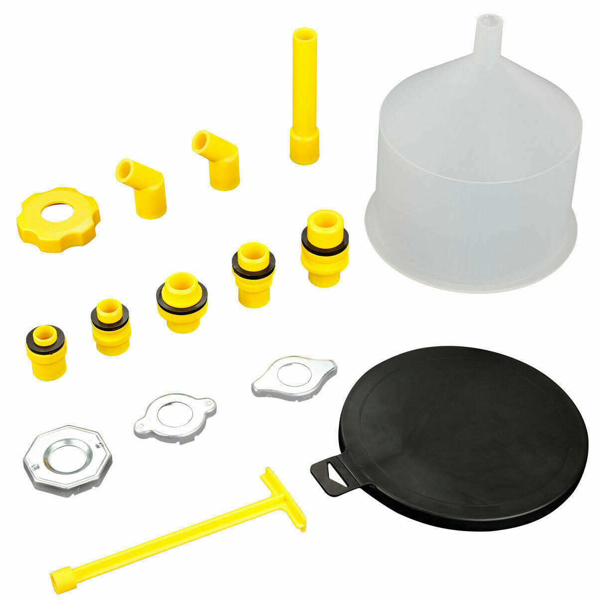 Spill Proof Radiator Coolant Filling Funnel Kit 15-pcs Cooling System ...