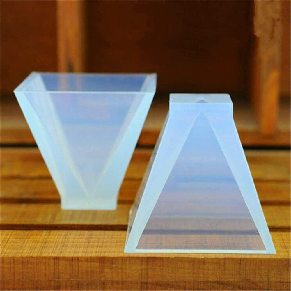 Pyramid Silicone Mold Making Jewelry DIY Polymer Clay Resin Casting Cr ...