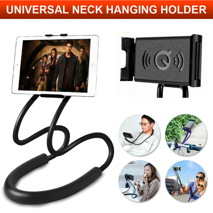 Flexible Lazy Bracket Mobile Phone Neck Hanging Stand Holder For Samsu ...