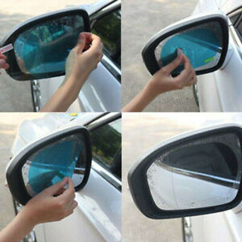 4Pcs Car Rear Mirror Side Window Waterproof Film Glass Films Anti-Fog ...