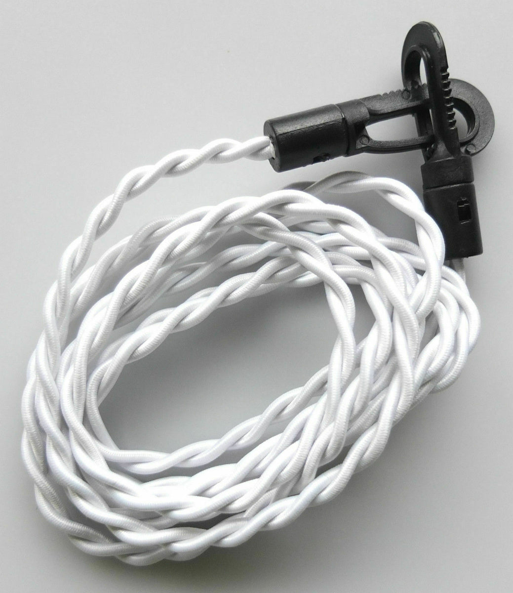 3x Travel Clothesline Clothes Line Pegless Washing Camping White/Black ...
