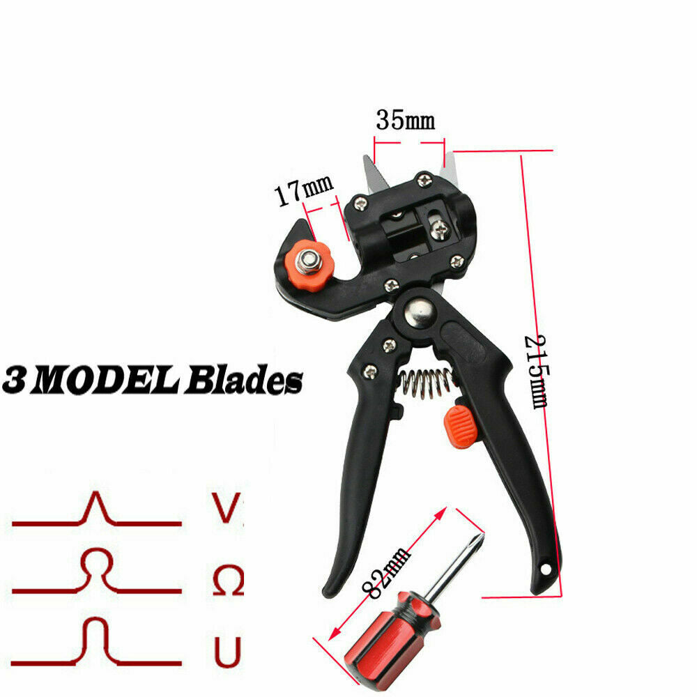 Garden Grafting Tool Set Kit Fruit Tree Pro Pruning Shears Scissor Cut ...