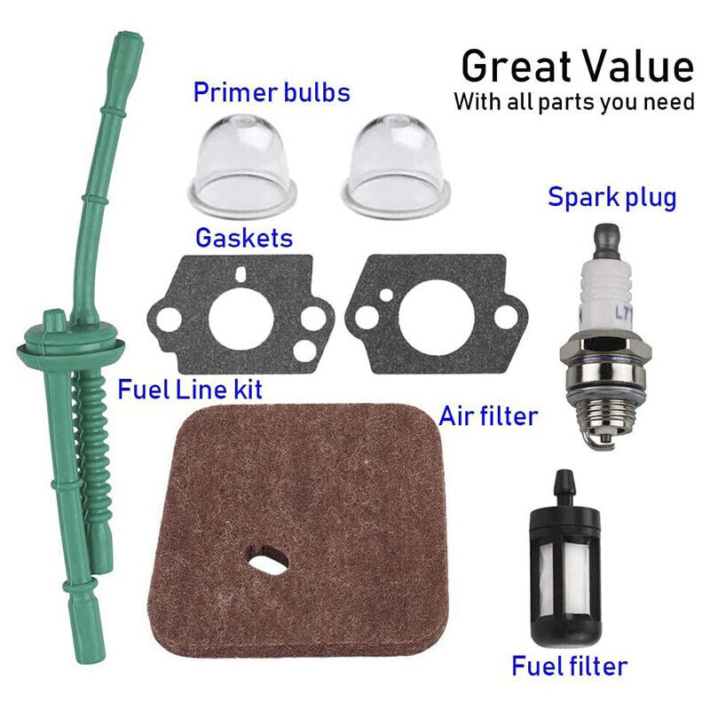 Carburetor Carb Air Fuel Filter Set For STIHL FS38 FS45 FS46 FS55 FS80 ...