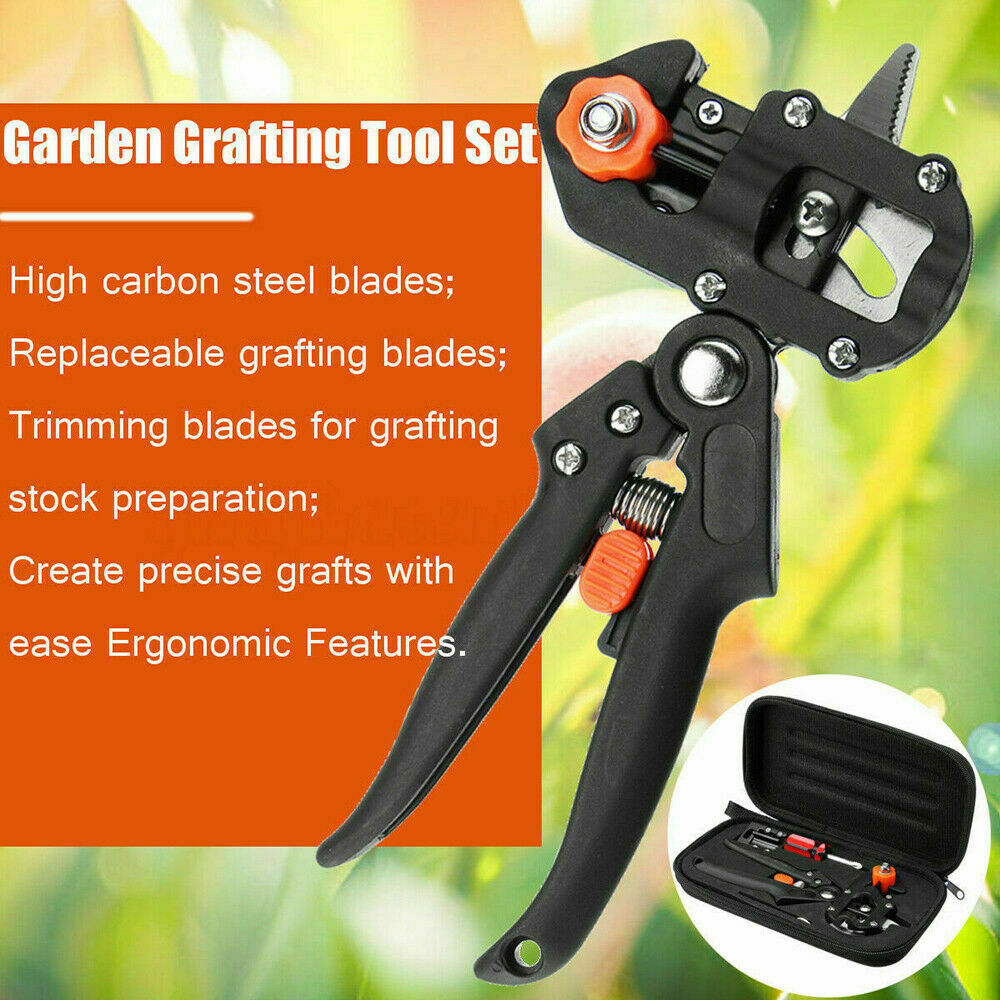 Garden Grafting Tool Set Kit Fruit Tree Pro Pruning Shears Scissor Cut ...