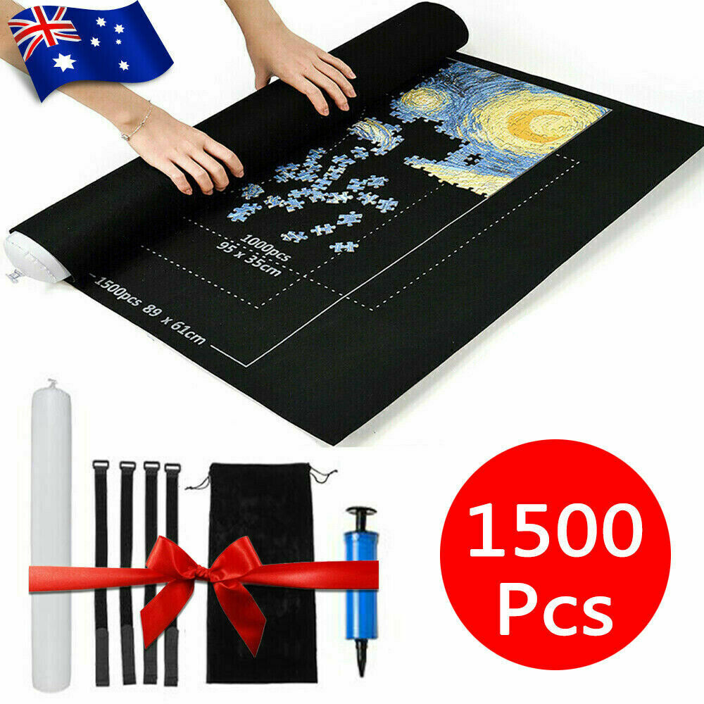 1500 PCS Jigsaw Puzzle Roll Mat Puzzle Storage Saver Pad Toys with Inf ...