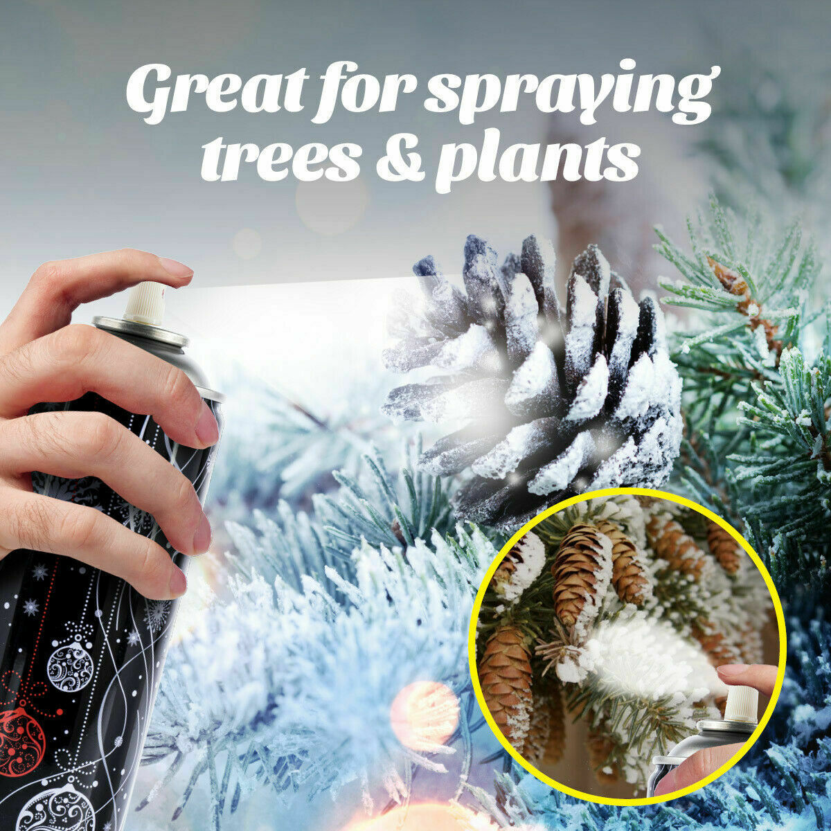 1Unit Snow Spray Christmas Decoration Craft Windows Tree Easy Clean La ...