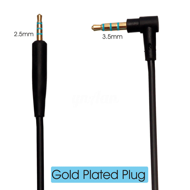 Cable Remote Mic Control AUX For Bose QuietComfort 25 35 QC25 QC35 Hea ...