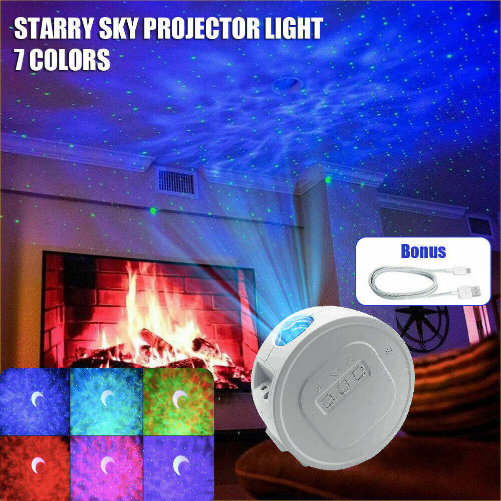 LED Star Night Light Projector Galaxy Starry Ocean Star Sky Party Lamp ...