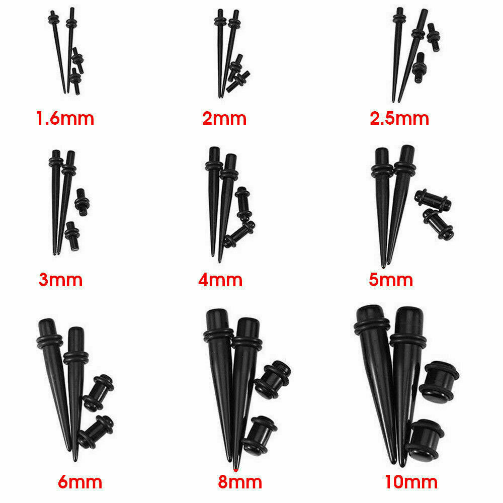 36pcs Ear Stretching Kit Plug Set Stretch Ear Taper Stretcher Expander ...