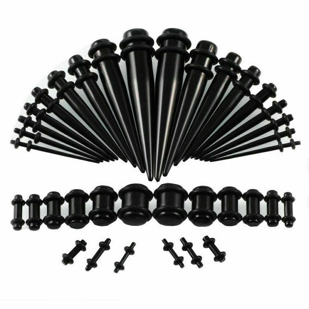 36pcs Ear Stretching Kit Plug Set Stretch Ear Taper Stretcher Expander ...