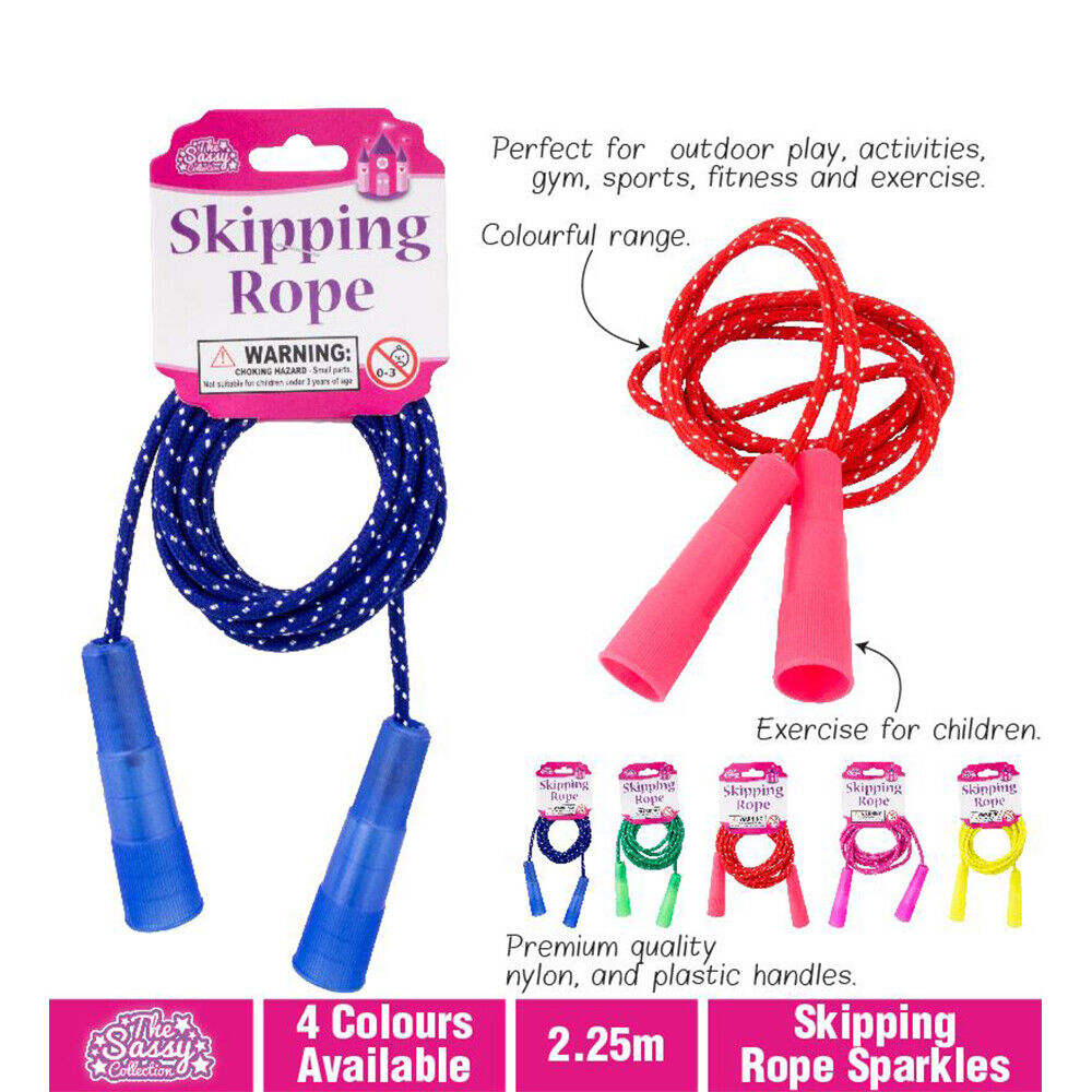 Skipping Rope Kids Sports Fitness Training Jump Rope Adjustable 2.25M ...