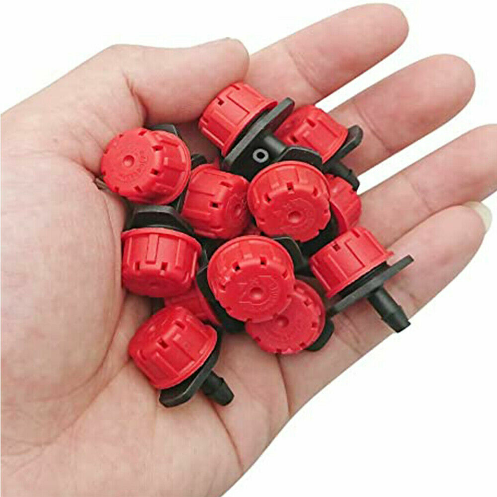 100Pcs Micro Flow Dripper Drip Head Garden Hose Sprinklers Adjustable ...