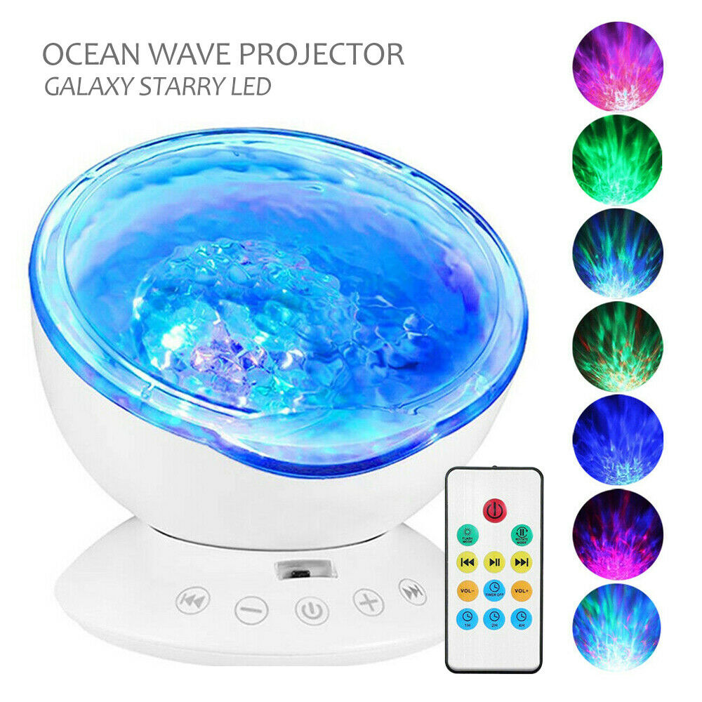 LED Night Light Projector Galaxy Starry Ocean Star Sky Baby Room Party ...
