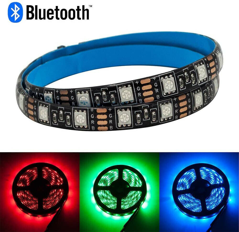 Bluetooth 3/5M RGB LED Strip Lights 5050 5V USB Color Changing TV PC B ...