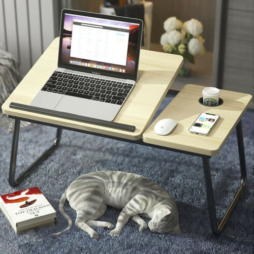 Foldable Laptop Stand Desk Table Tray Bed Study Portable Adjustable ...